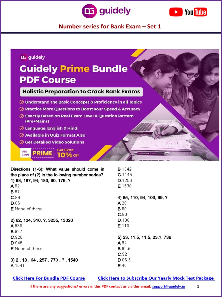 Number Series Pdf Pdf