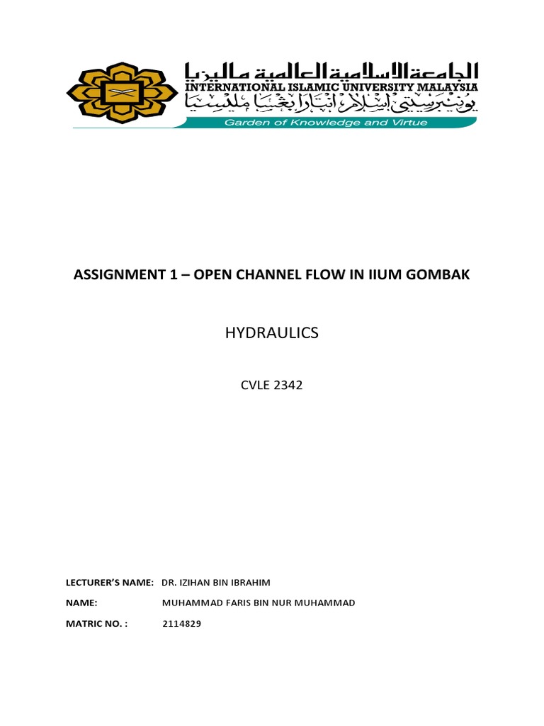 ASSIGNMENT 1 Hydro | PDF