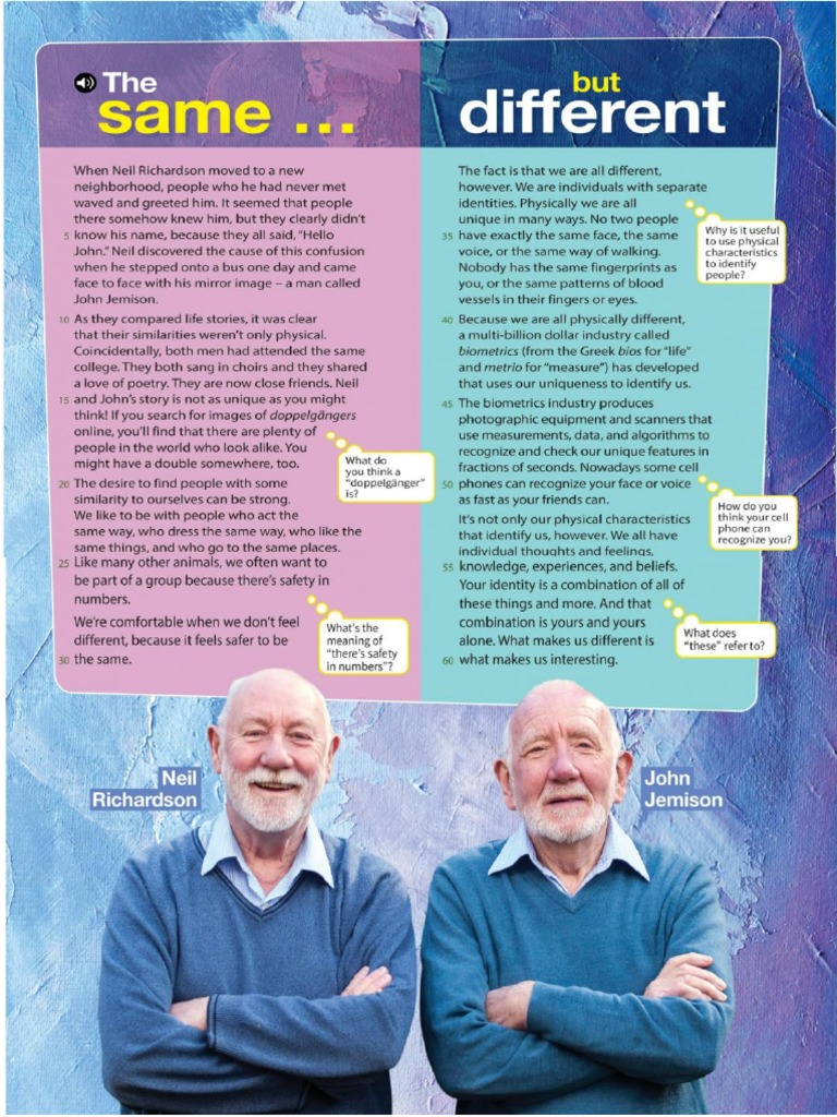 The Same... But Different PDF | PDF