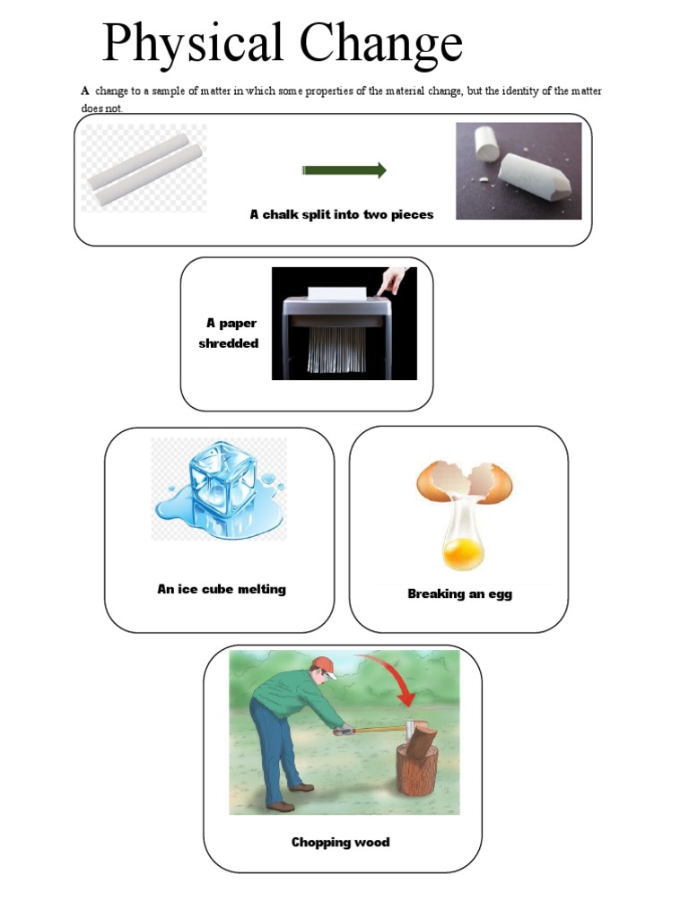 Science 3rd Quarter Physical Change Chemical Change | PDF