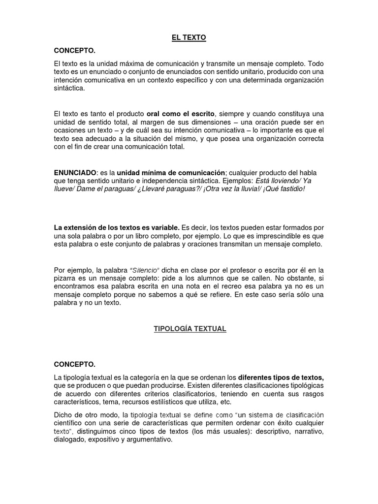 La Tipología Textual | PDF