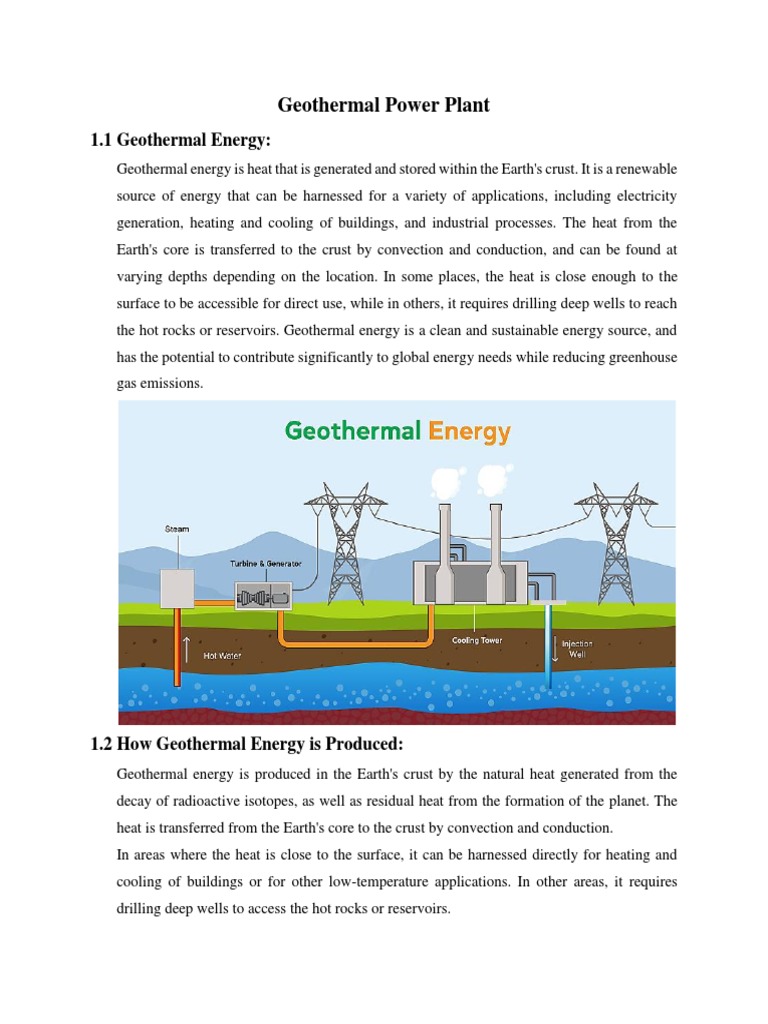 Geothermal Power Plant PDF | PDF