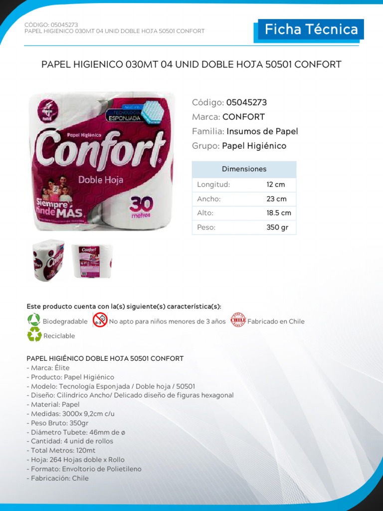 FichaProducto CONFORT PDF | PDF