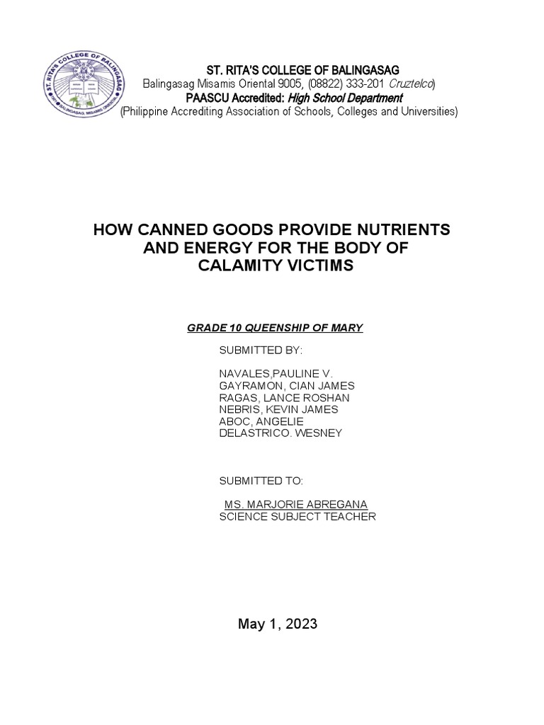 Research Paper G10 QM | PDF