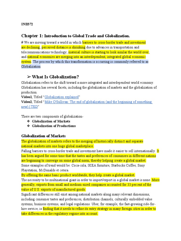 INB372 Chapter 1 Notes | PDF
