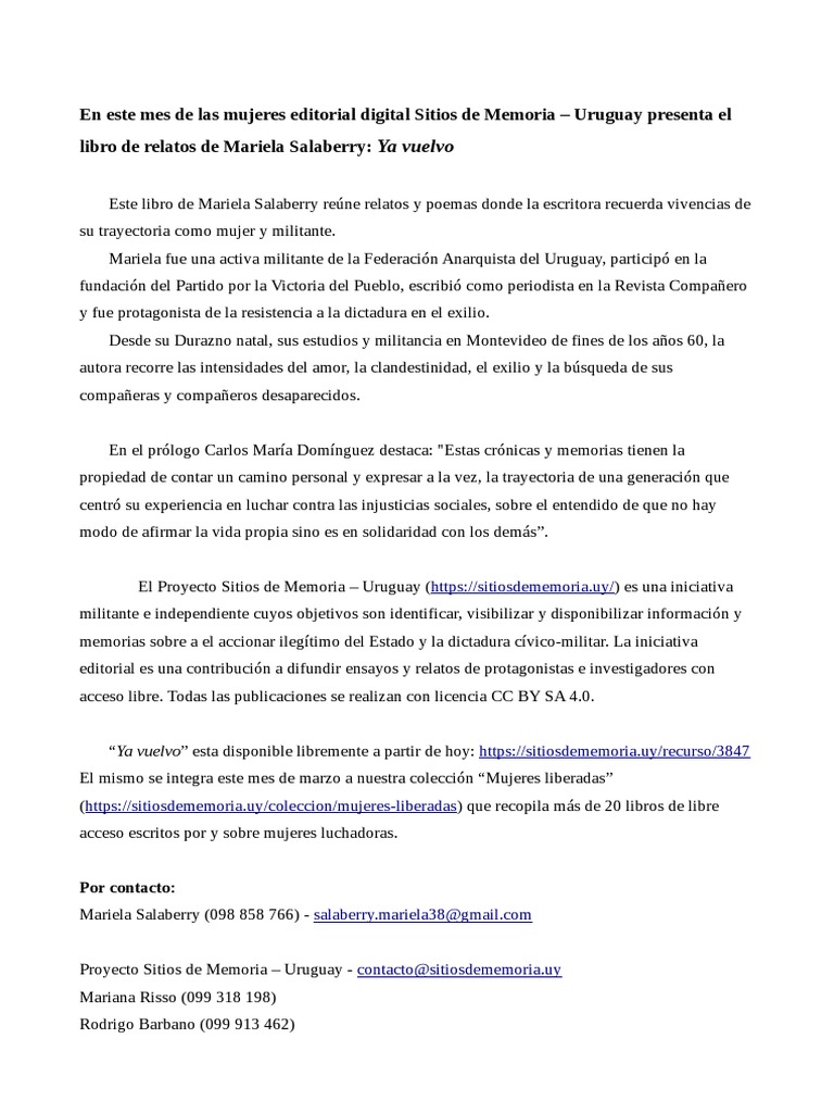 Salaberry Librocomunicado | PDF