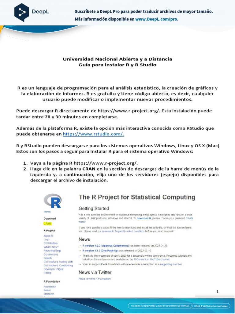 Anexo 2 - Guide To Install R and RStudio Es PDF | PDF | Archivo de computadora | Microsoft Windows