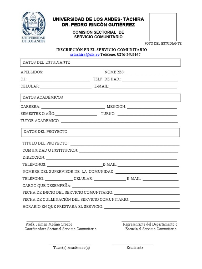 Ficha de Inscripcion | PDF