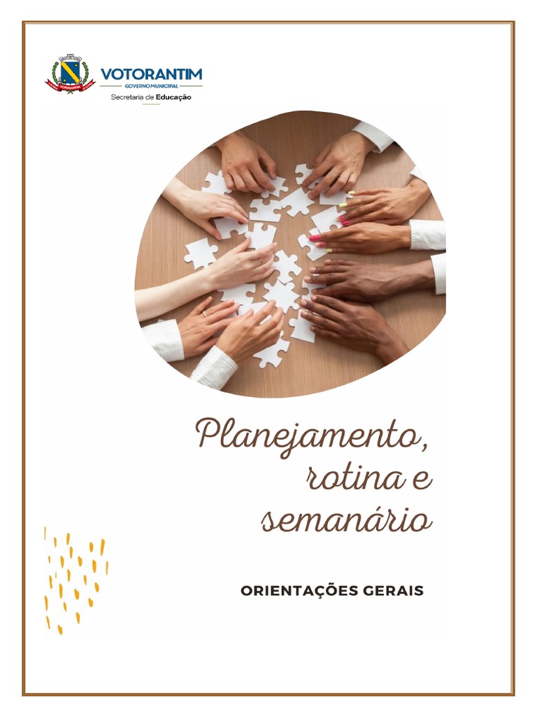 Guia de Planejamento, Rotina e Semanário 2022 PDF | PDF | Pedagogia ...