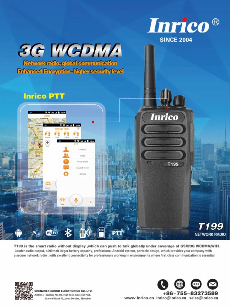 Inrico T199 User Guide and Safety Info | PDF