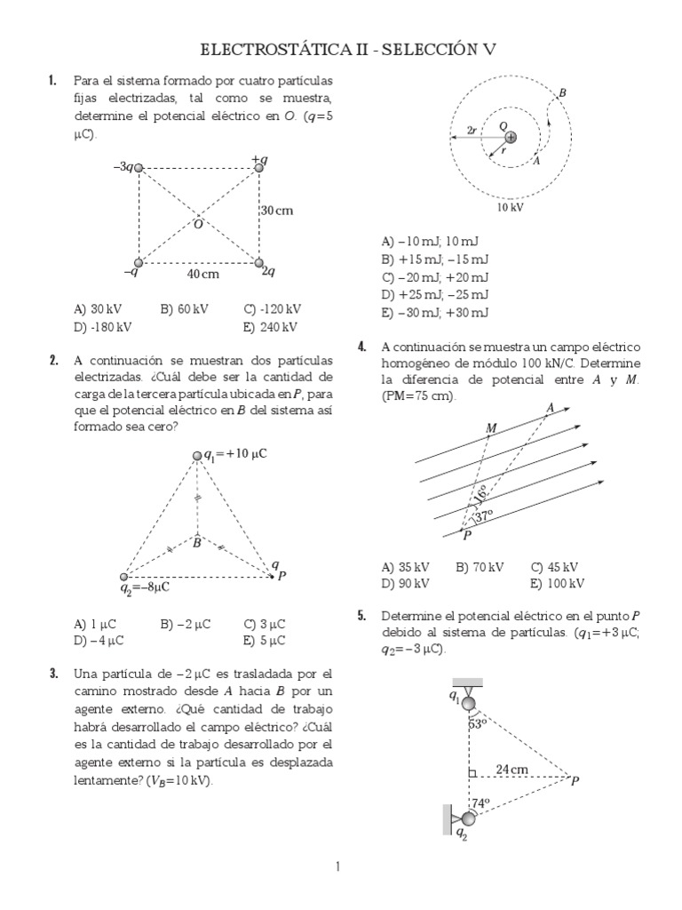 11 - ELECTROSTATICA II - Sel5 PDF | PDF