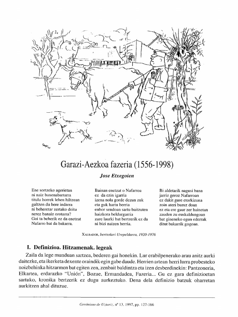 ETXEGOYEN - Garazi-Aezkoa Fazeria PDF | PDF