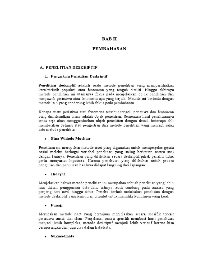 Bab Ii Pembahasan Metodelogi KLP 4 | PDF