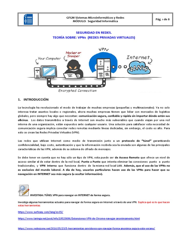 Teoría Sobre VPN | PDF | Red privada virtual | Enrutador (Computación)