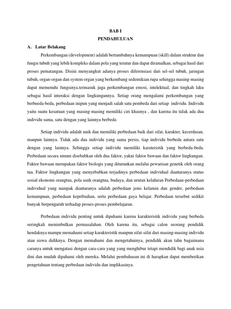 Perkembangan Individu PDF | PDF