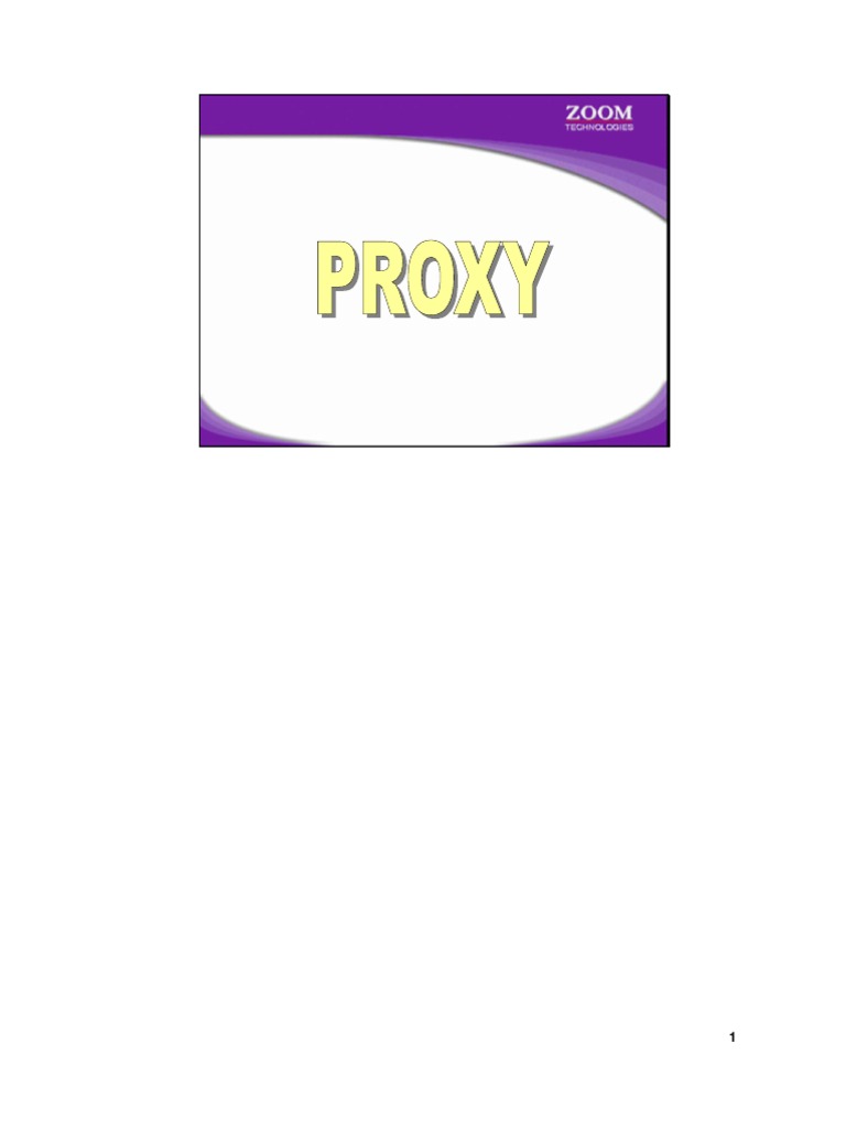 Proxy | PDF