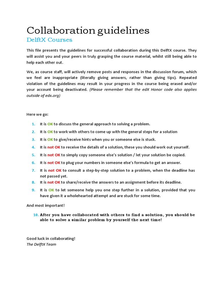 Collaboration Guidelines Pdf