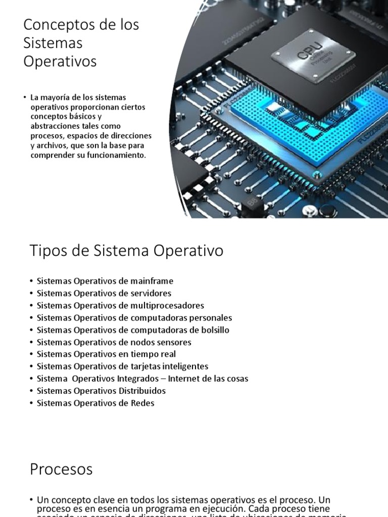 Conceptos de Sistemas Operativos | PDF | Sistema operativo | Archivo de ...