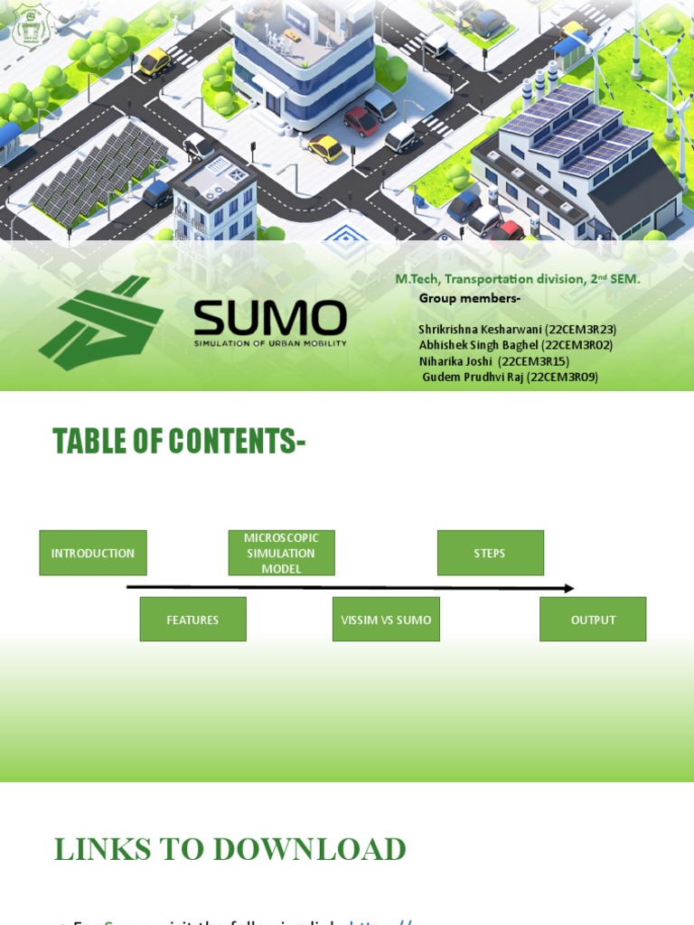 Sumo Presentation | PDF | Simulation | Traffic