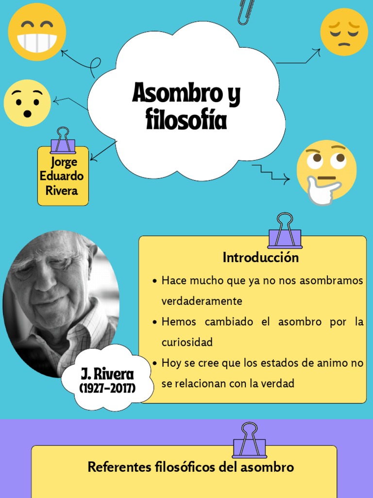 Asombro y Filosofia Presentación (Jorge Eduardo Rivera) | PDF