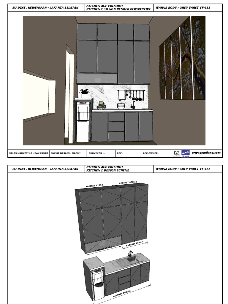 Kitchen Design Schemes Jakarta | PDF
