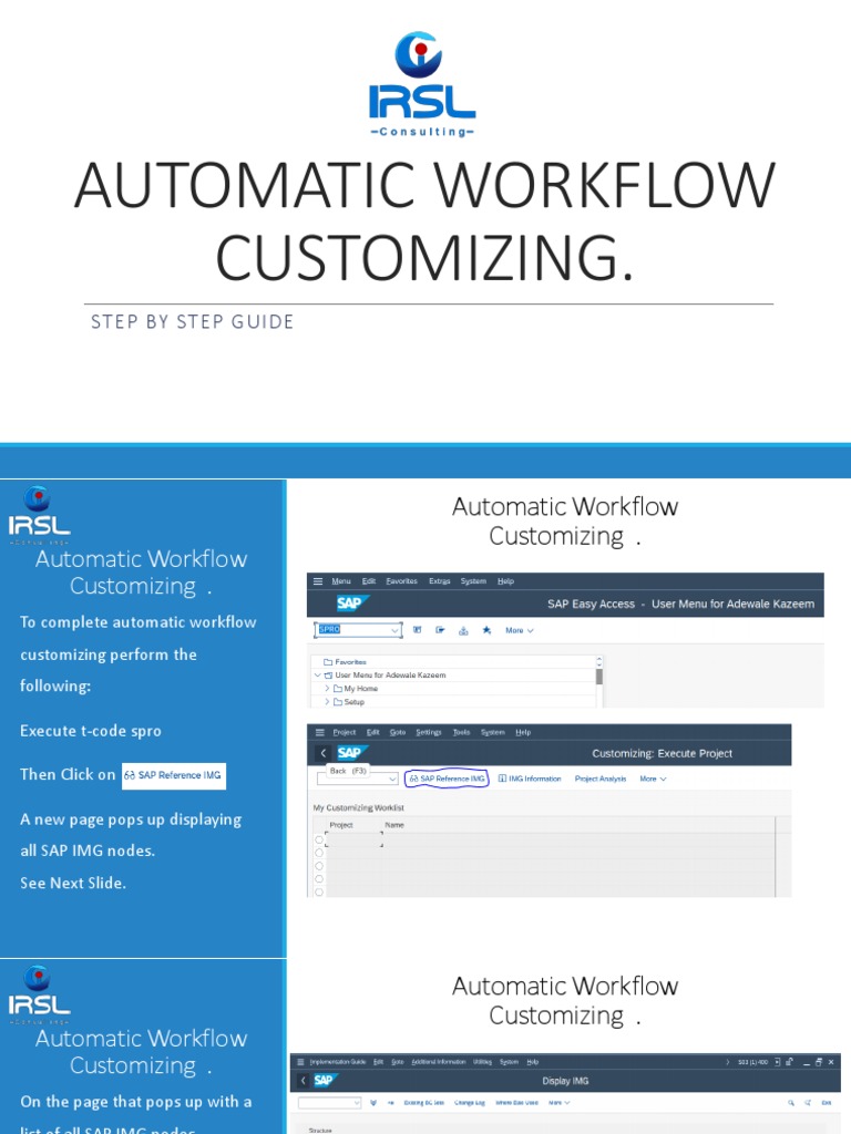 GRC POST INSTALLATION - Auttomatic Workflow Customizing | PDF | Software Development | System ...
