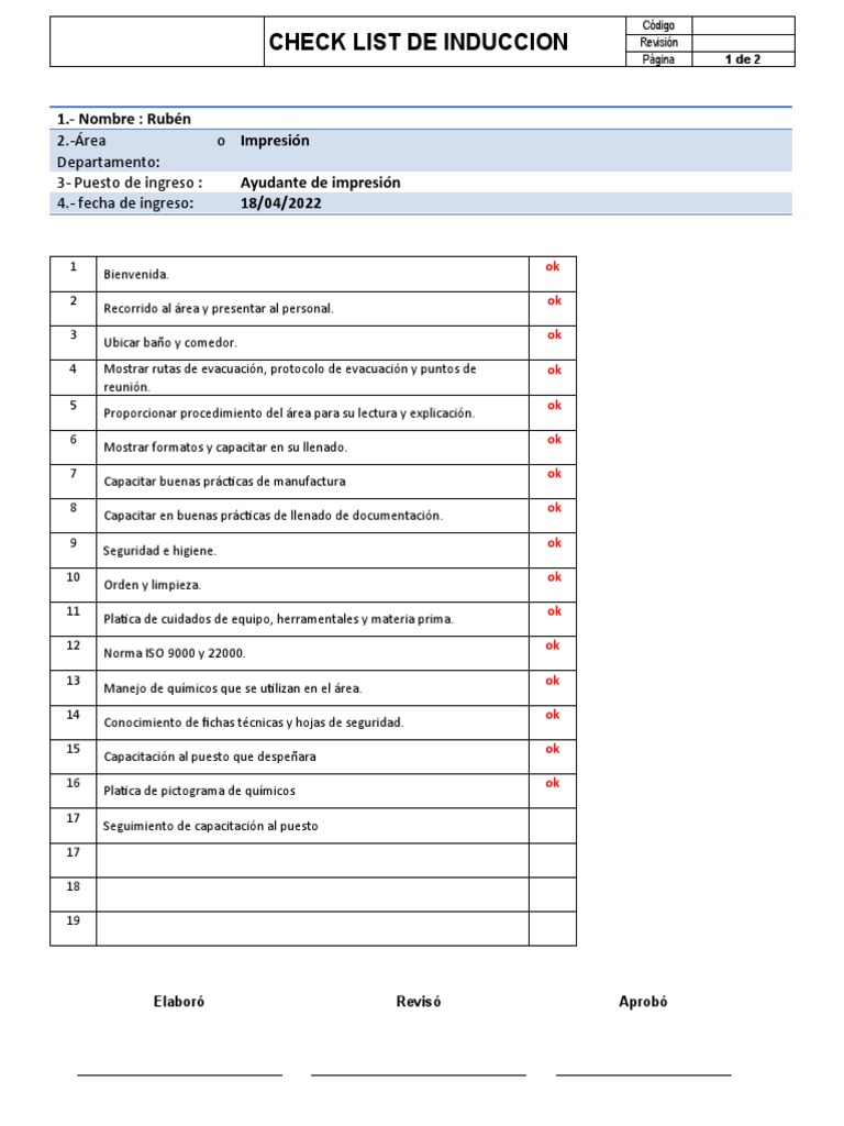 Hoja de Induccion 3 | PDF