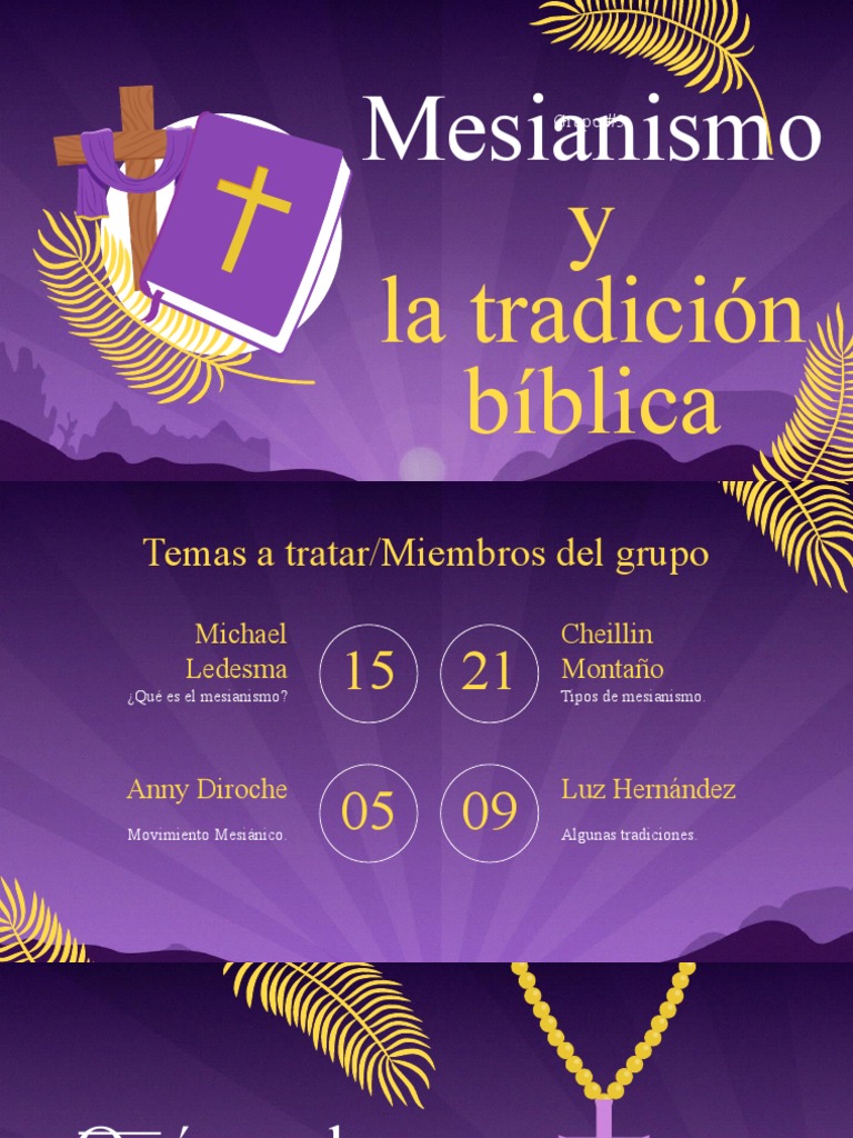 Mesianismo y La Tradición Bíblica | PDF