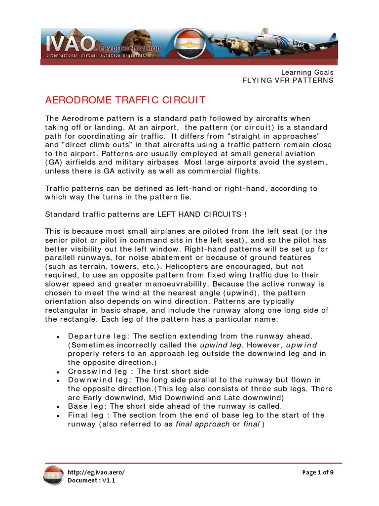 Lampiran C Aerodrome Traffic Pattern | PDF | Transport Safety | Air ...