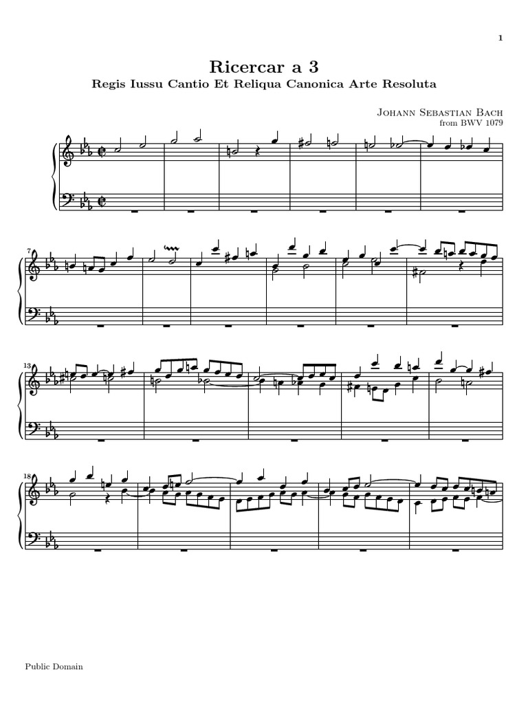 Ricercar A4 | PDF | Classical Music | Choral Compositions