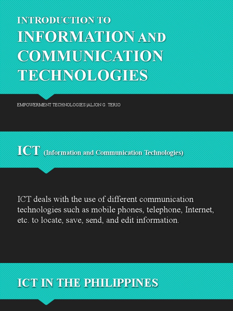 Overview of ICT and Web Evolution | PDF | World Wide Web | Internet & Web