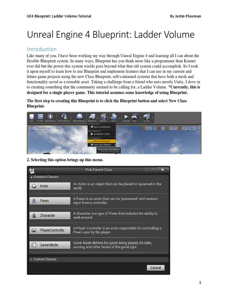 Ue 4 Blueprintladdervolumetutorial | PDF | Computer Engineering | Software Engineering