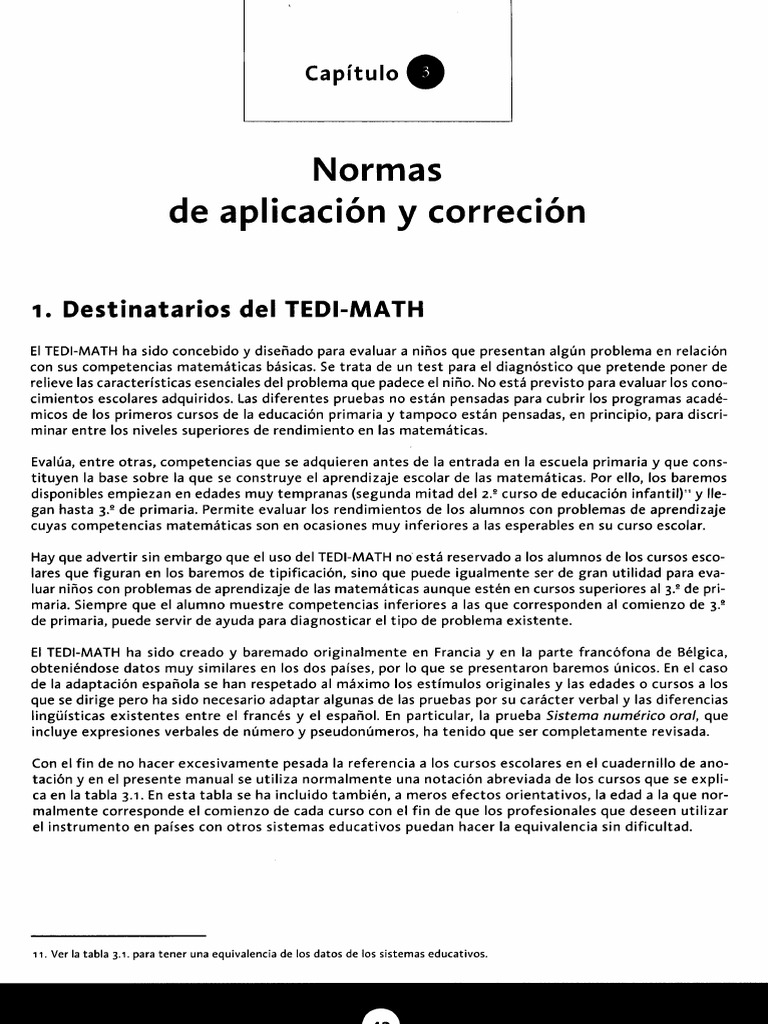 TEDI-MATH Aplicacion y Correccion PDF | PDF