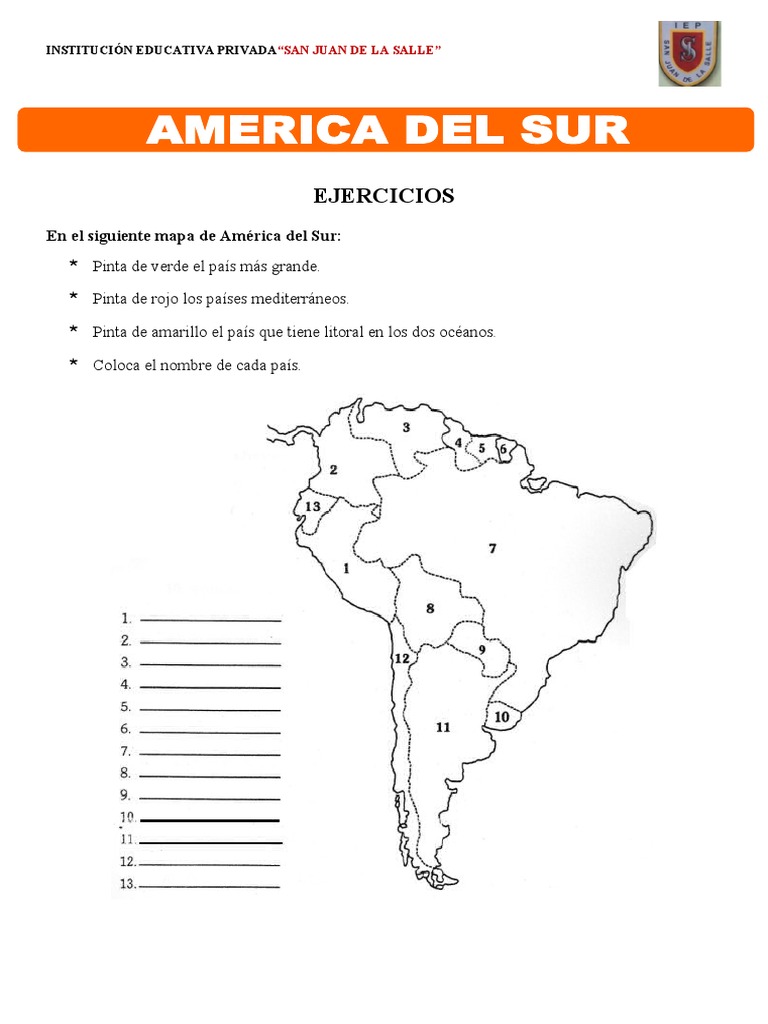 America-del-Sur-5 y 6 Primaria | PDF