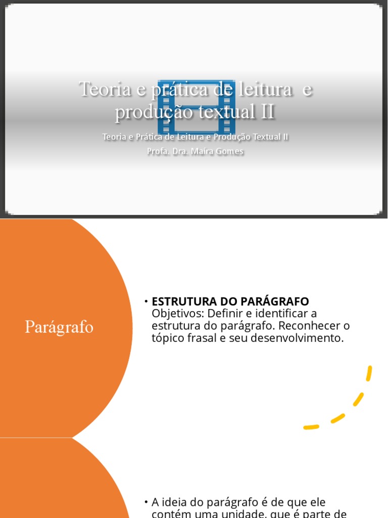 Estrutura do Parágrafo em Textos | PDF