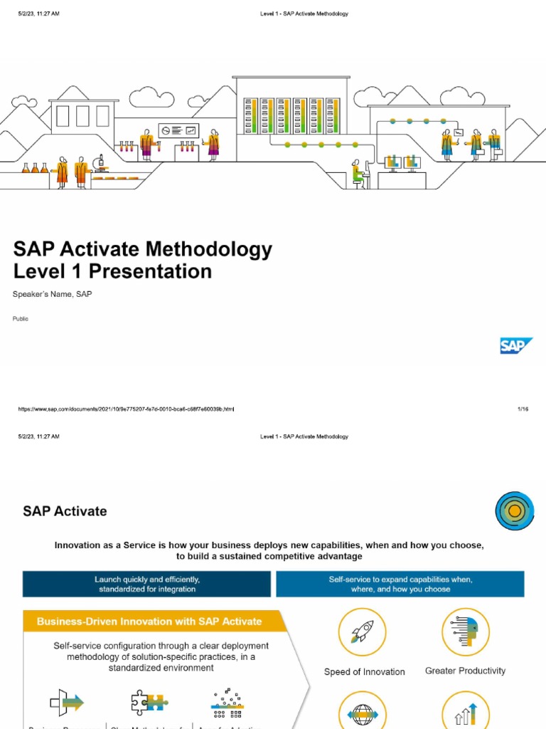 2023 05 02 - SAP Activate Methodology | PDF