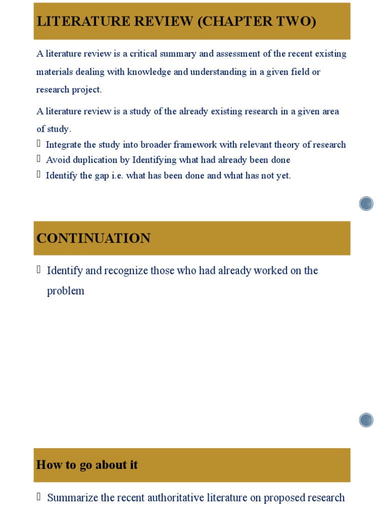 Literature Review (Chapter Two) | PDF