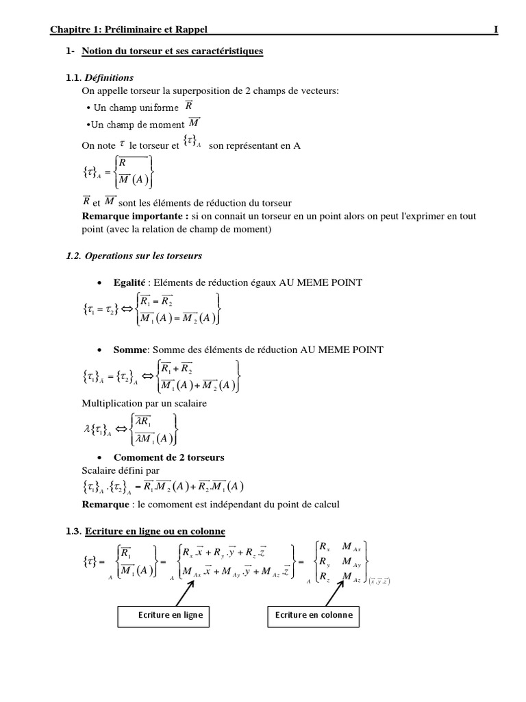 Chapitre 1 PDF | PDF | Mécanique newtonienne | Mécanique