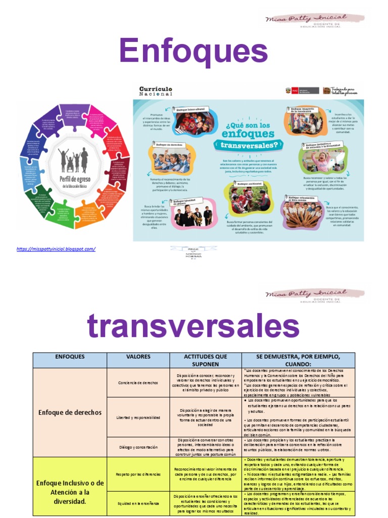 ENFOQUES Transversales | PDF | Enseñando | Entorno natural