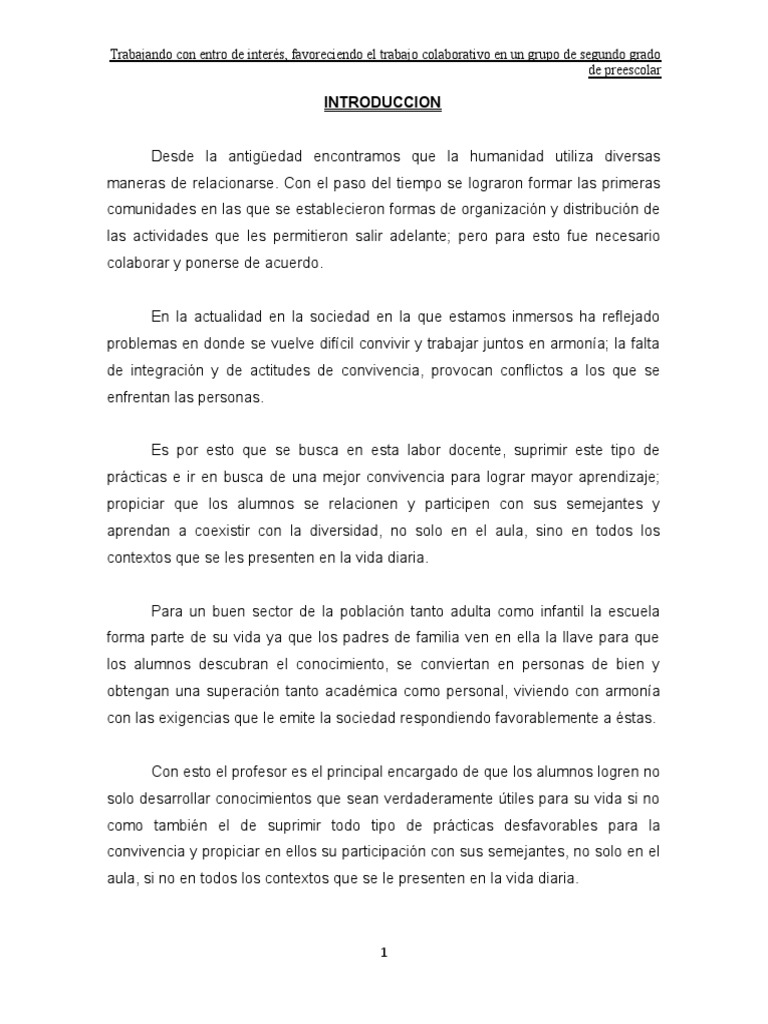 Tesis Capitulo 1 | PDF | Educación de la primera infancia | Aprendizaje Tesis Capitulo 1 | PDF | Educación de la primera infancia | Aprendizaje