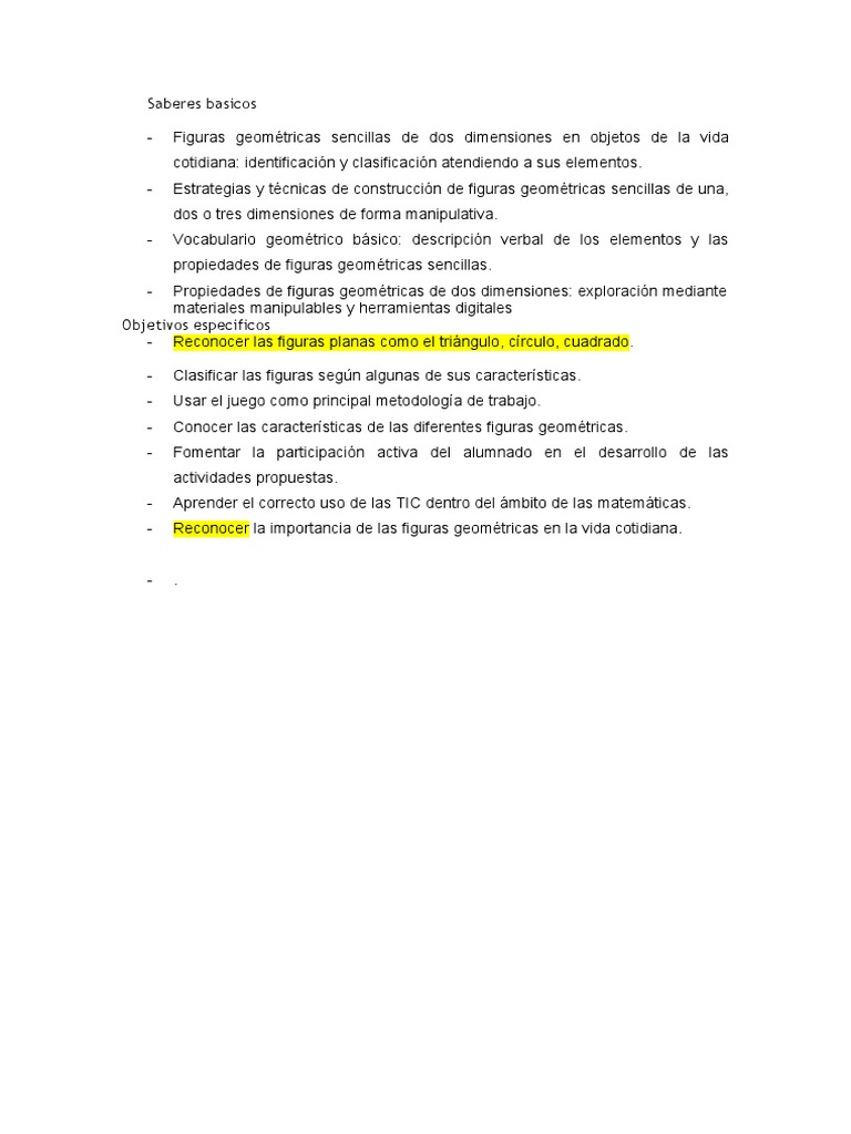 Saberes Basicos | PDF