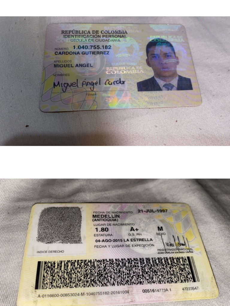 Cedula Miguel PDF | PDF