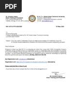 AKTU Circular | PDF | Technology & Engineering