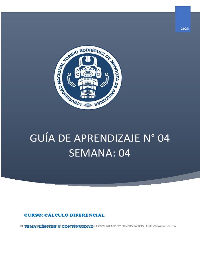 Guía de Aprendizaje - Semana #04 - Ing. Ambiental PDF | PDF | Asíntota ...