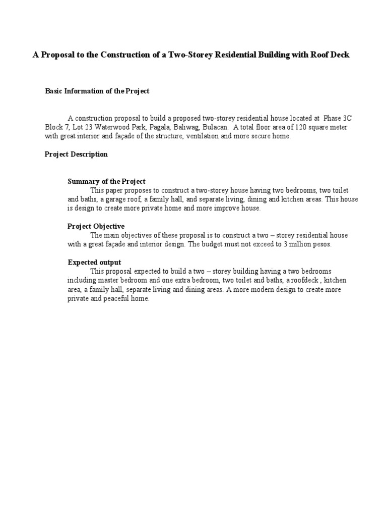 Comprehensive Project Proposal | PDF