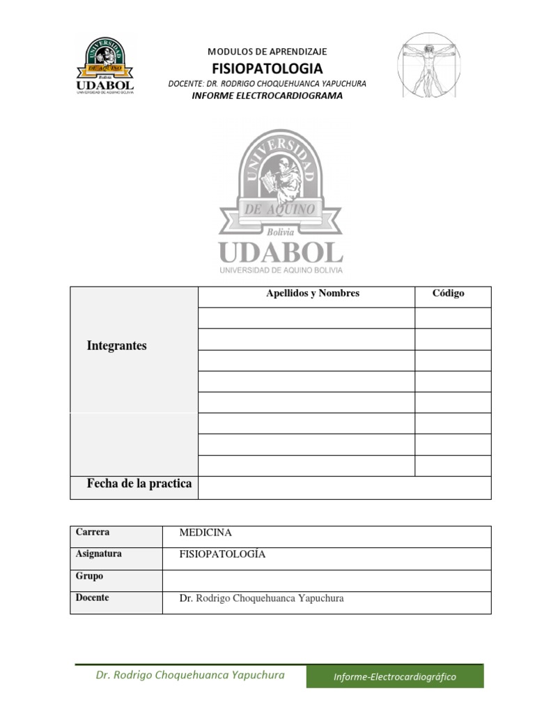 05 Informe ECG | Descargar gratis PDF | Electrocardiografia | Órgano ...