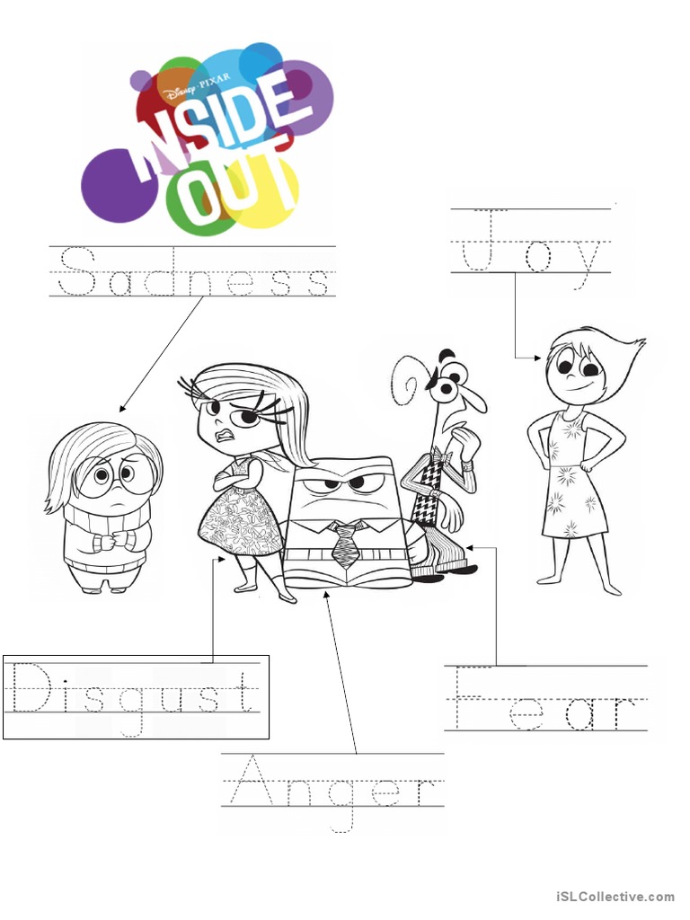 INSIDE OUT Colour in and Trace | PDF