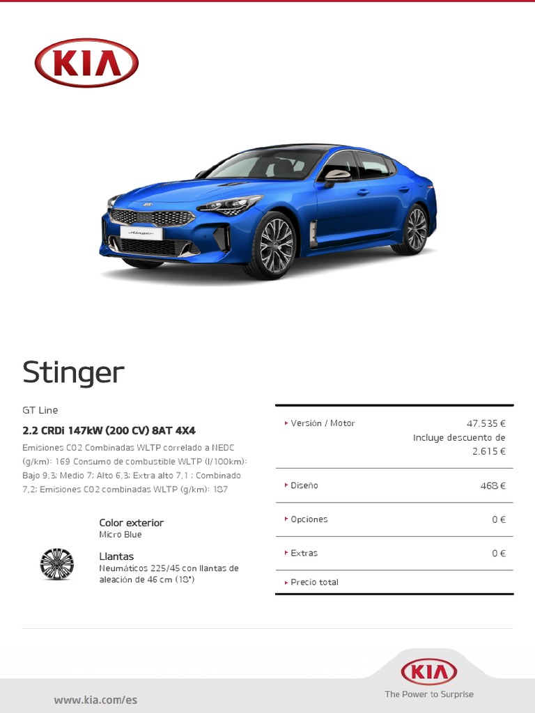 Kia Configurator Stinger GT - Line 20201120 PDF | PDF | Airbag ...