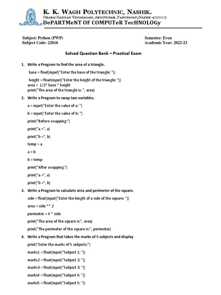 Solved QB-PWP | PDF | Inheritance (Object Oriented Programming ... Solved QB-PWP | PDF | Inheritance (Object Oriented Programming ...
