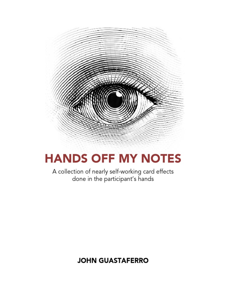 Hands Off My Notes PDF | PDF | Poker | Playing Cards